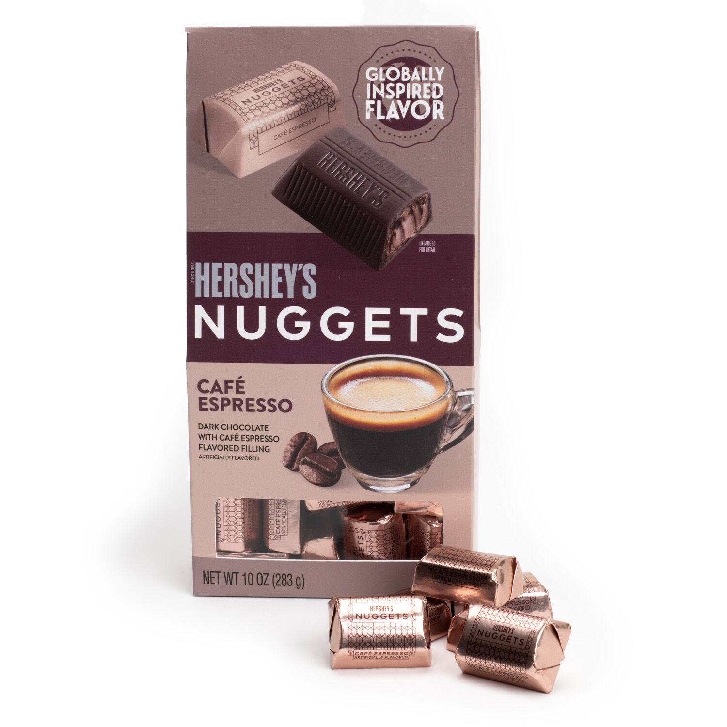 HERSHEY'S NUGGETS Café Espresso Flavored Chocolates, 10oz Pouch