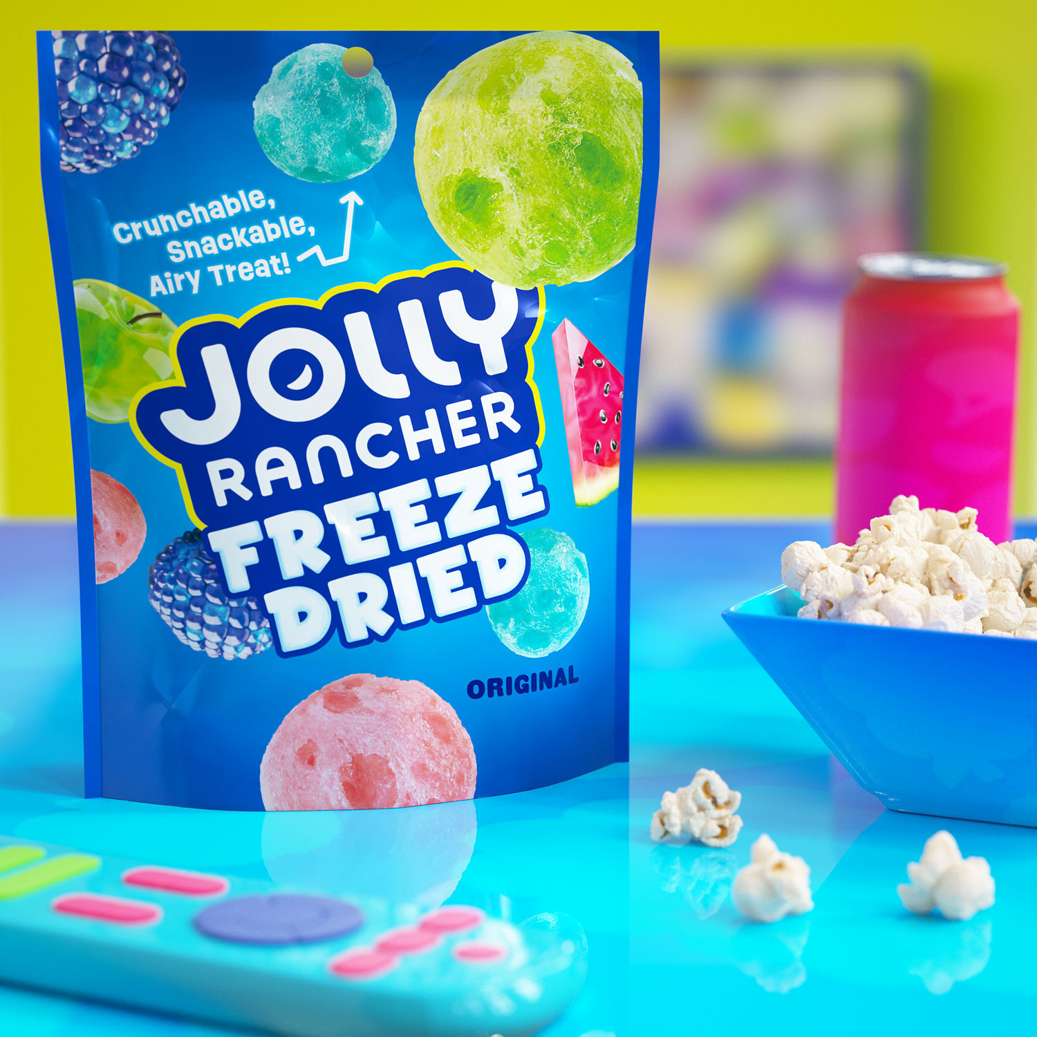 JOLLY RANCHER Freeze Dried Original Fruit Flavored Candy Bag, 3.1 oz