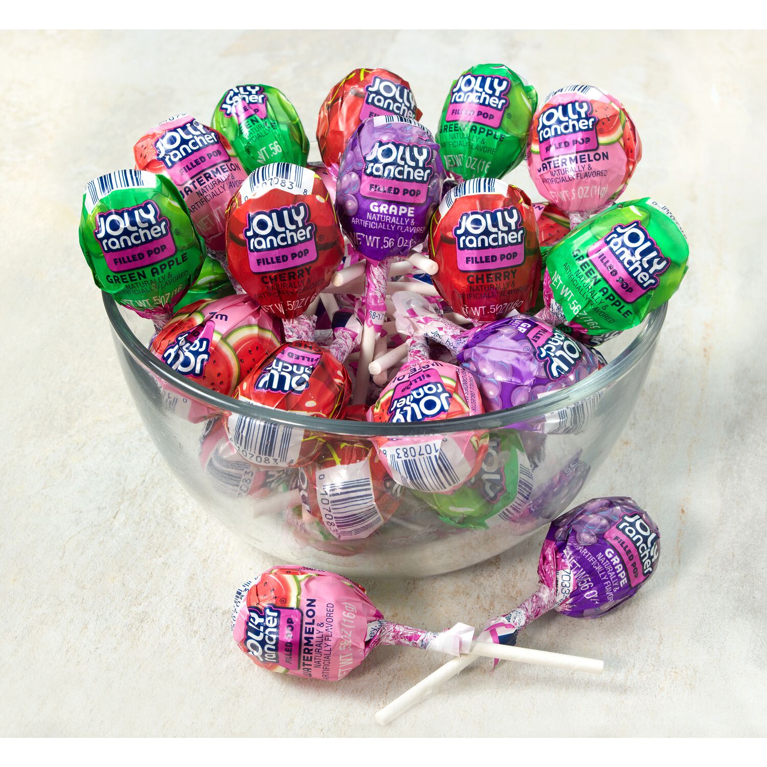 JOLLY RANCHER Original Filled Lollipops Changemaker Candy Box, 100 Count