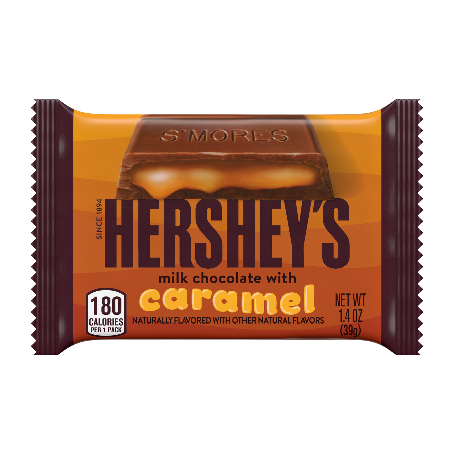 HERSHEY'S Milk Chocolate with Caramel Candy Bars, 1.4 oz (36 Count)