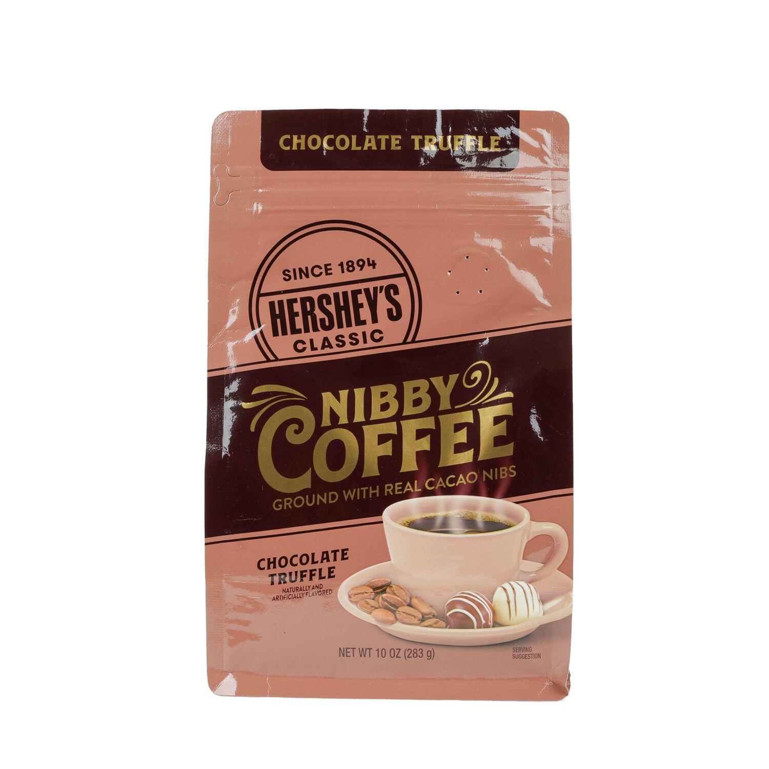 HERSHEY'S Nibby Coffee Chocolate Truffle Flavor 10oz Bag