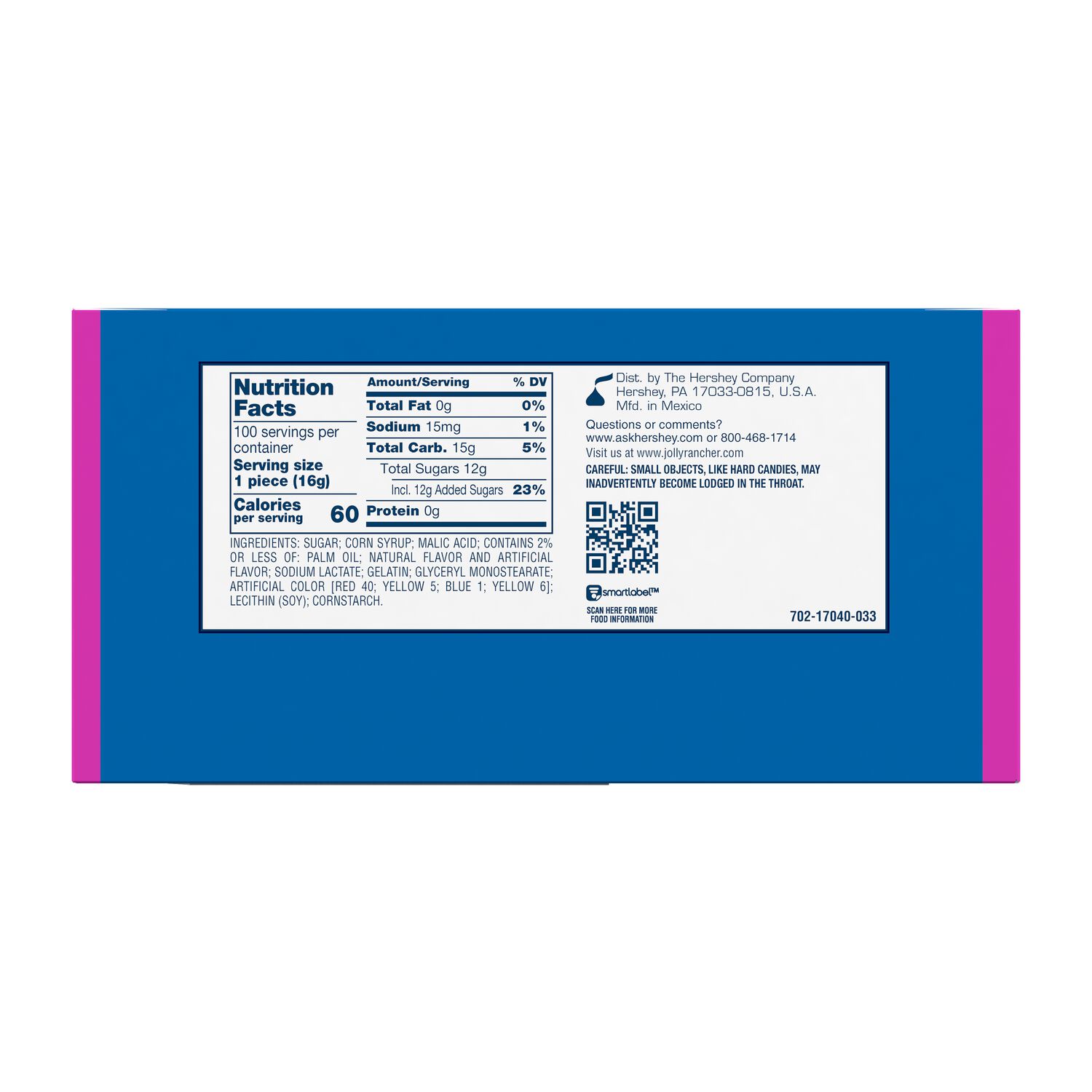 JOLLY RANCHER Original Filled Lollipops Changemaker Candy Box, 100 Count