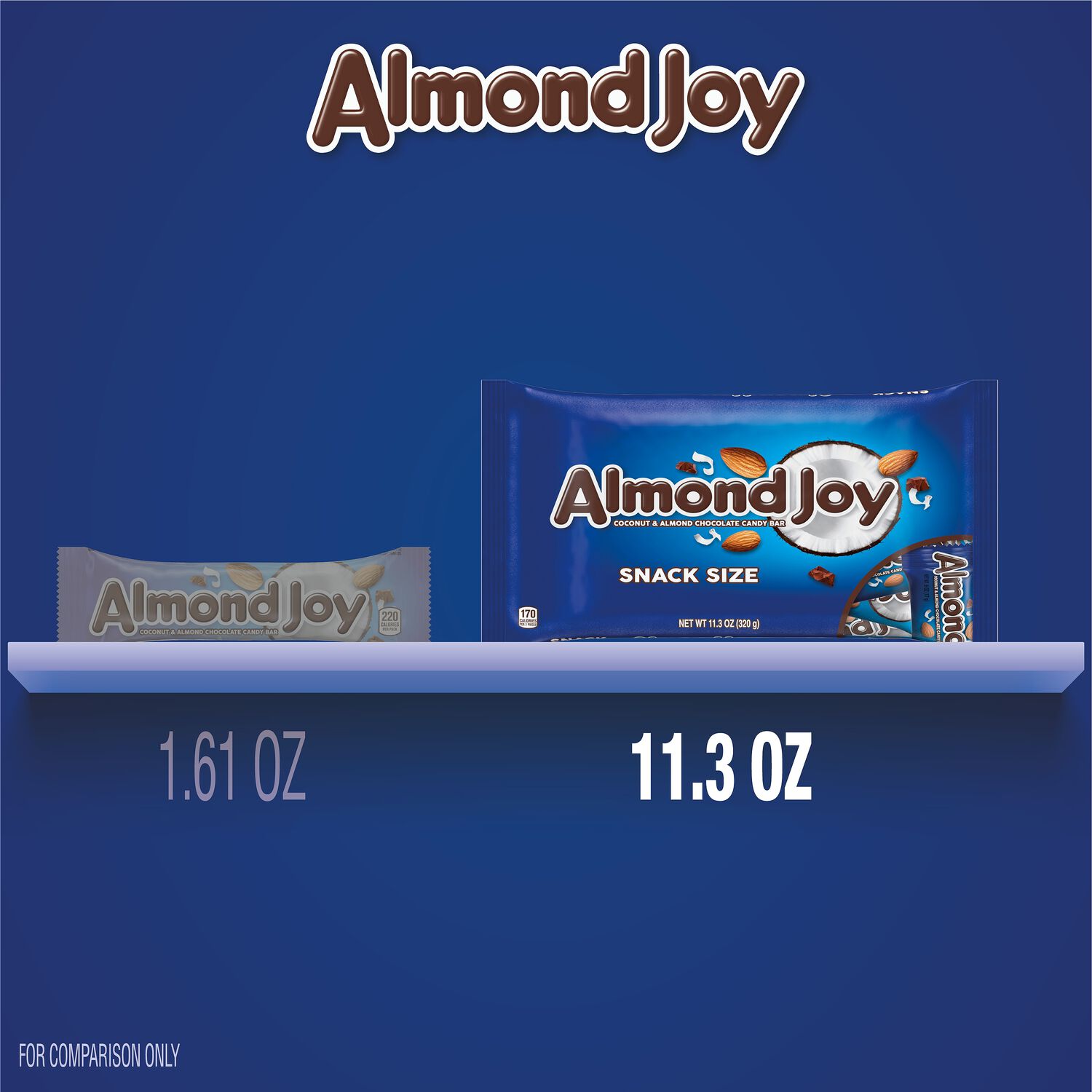 ALMOND JOY ALMOND JOY Coconut and Almond Chocolate Candy Bag, 11.3 oz
