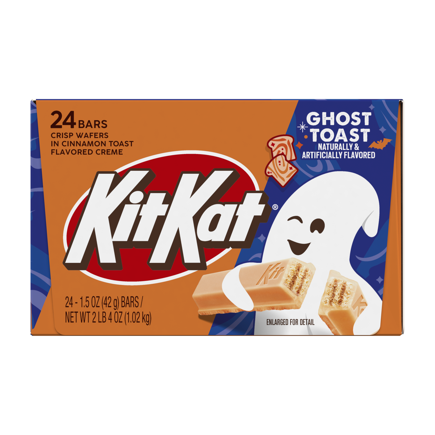 KIT KAT® Ghost Toast Cinnamon Toast Flavored Creme Wafer Bars ...