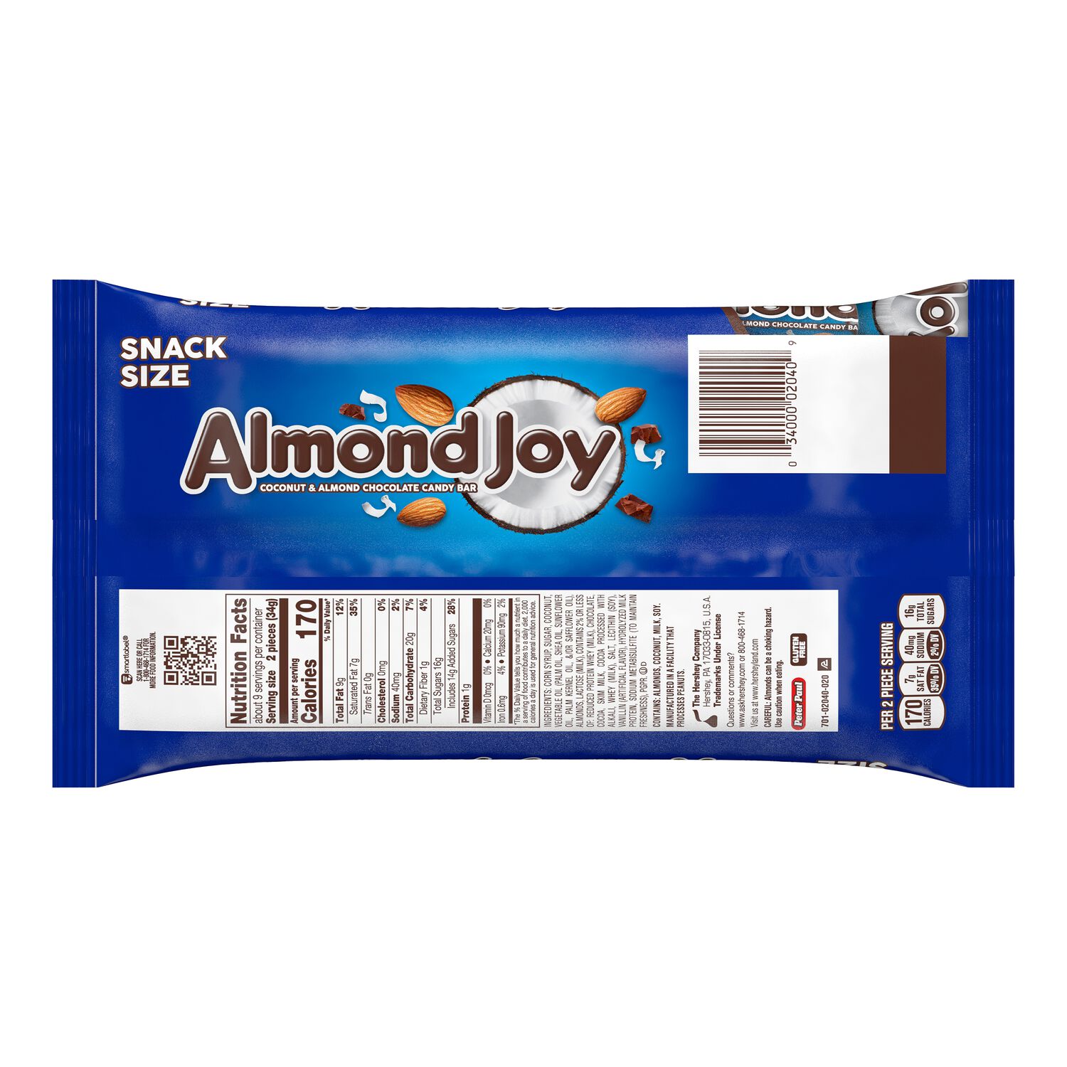 ALMOND JOY ALMOND JOY Coconut and Almond Chocolate Candy Bag, 11.3 oz