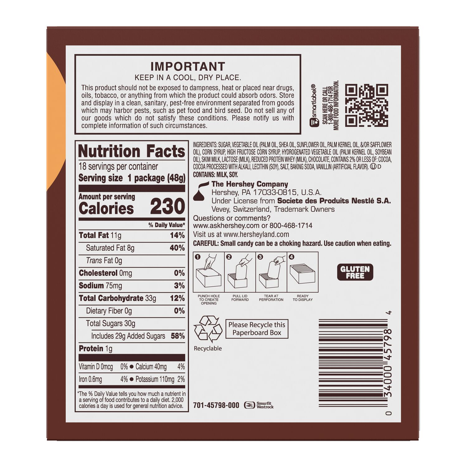 ROLO® Rich Chocolate Caramels Candy Rolls, 1.7 oz (18 Count)