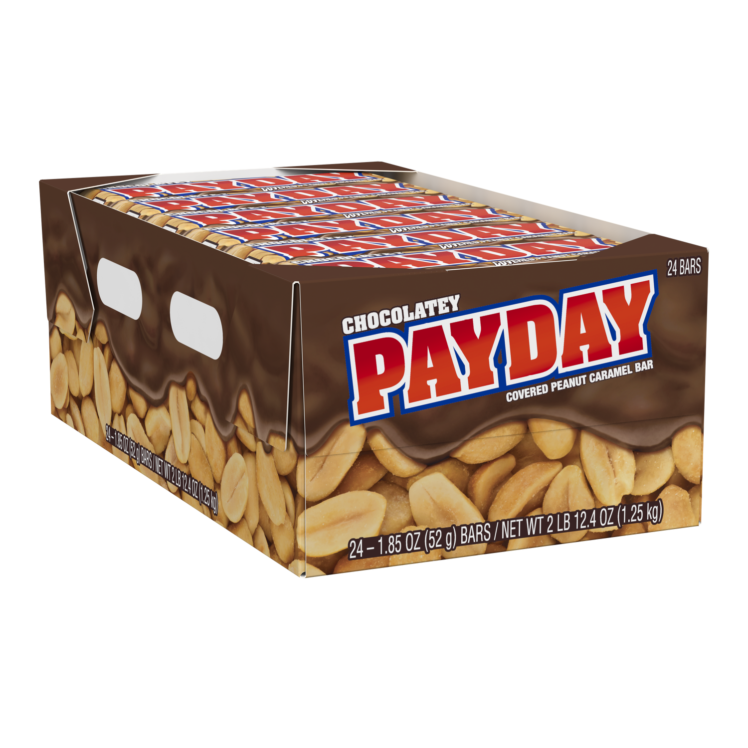 PAYDAY Chocolatey Peanut Caramel Candy Bars, 1.85 oz (24 Count)
