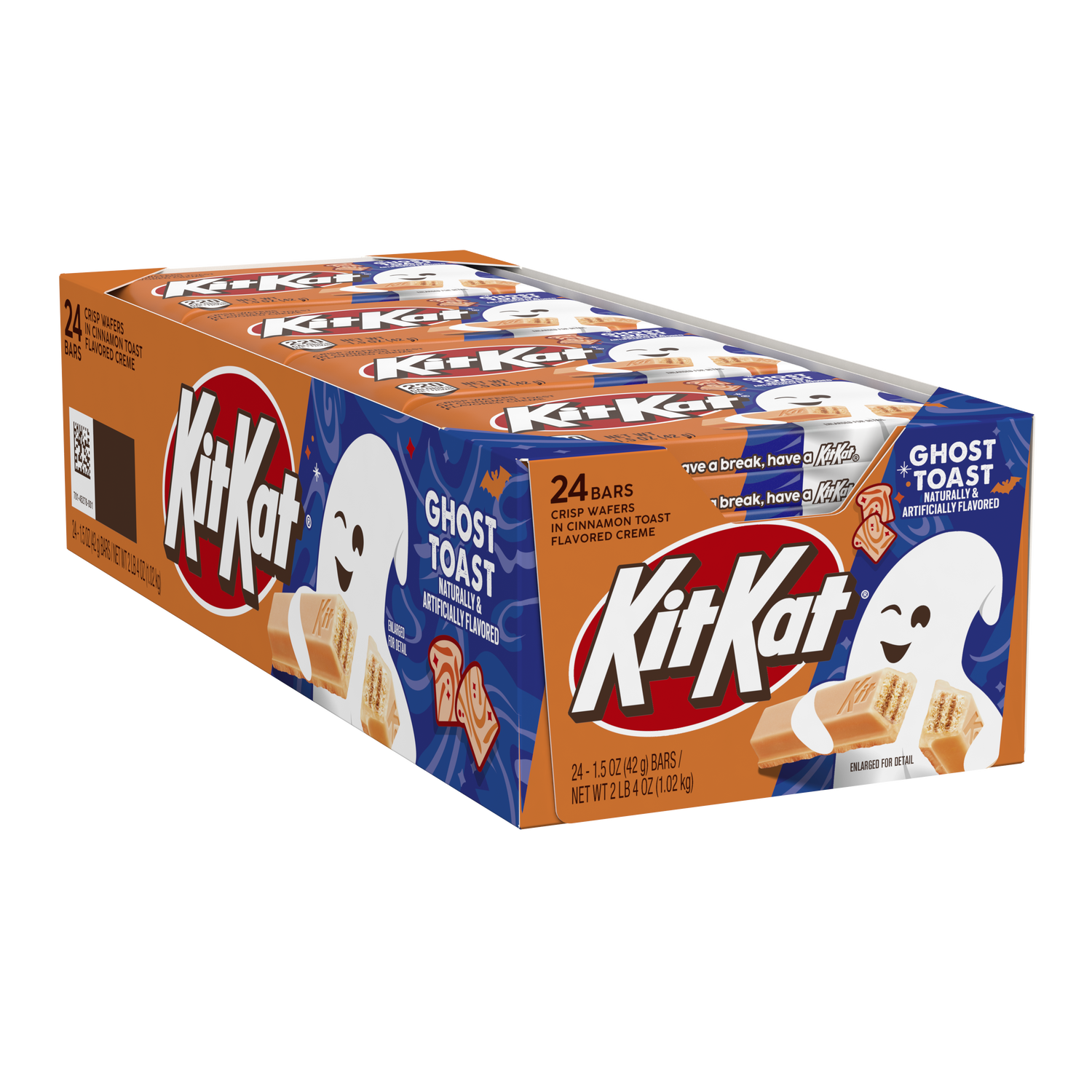 KIT KAT® Ghost Toast Cinnamon Toast Flavored Creme Wafer Bars ...