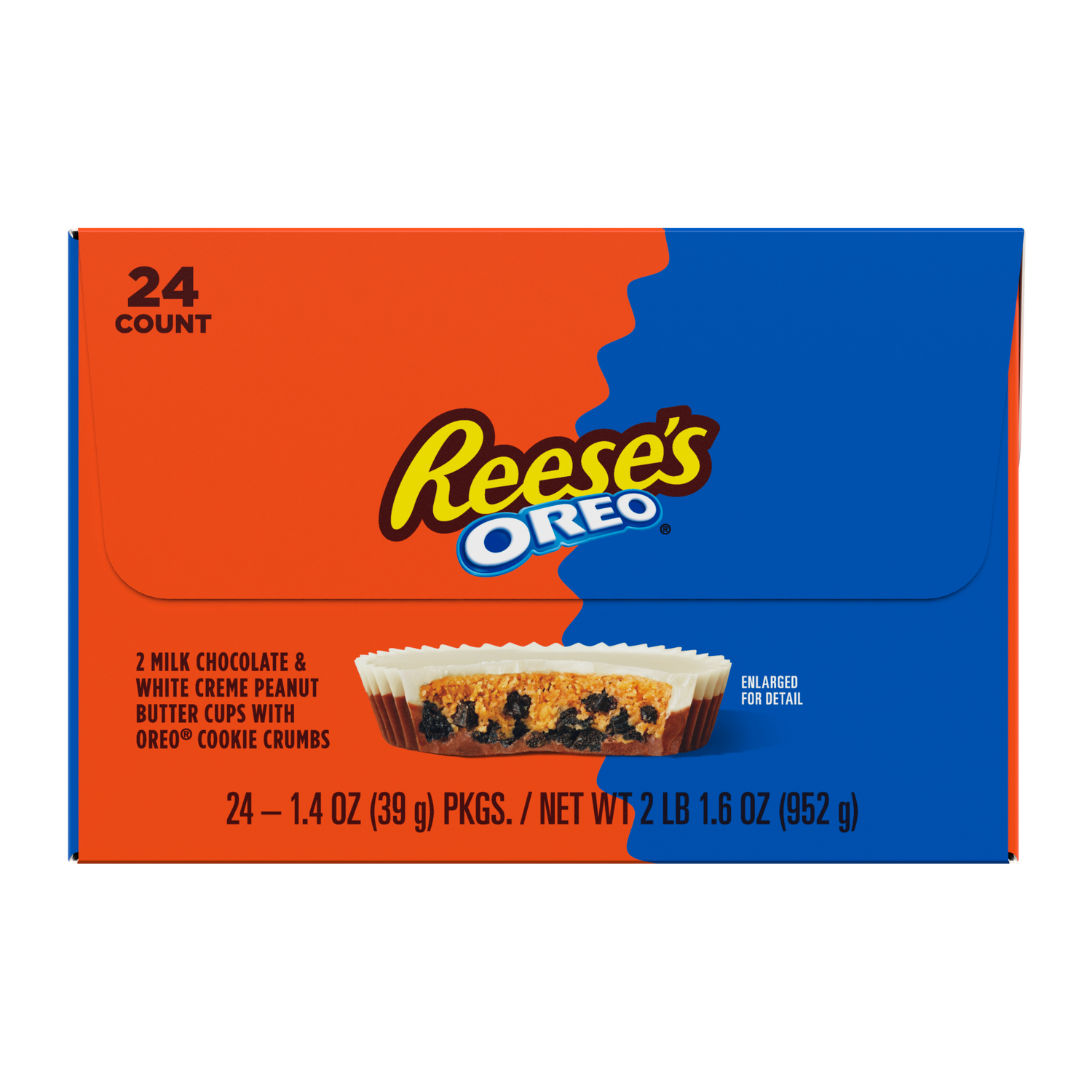 REESE'S OREO® Milk Chocolate and White Creme Peanut Butter Cups Candy ...
