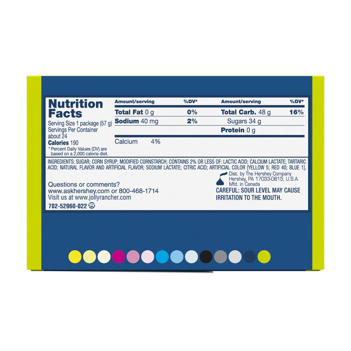 Jolly Rancher Bites Nutrition Facts | Besto Blog
