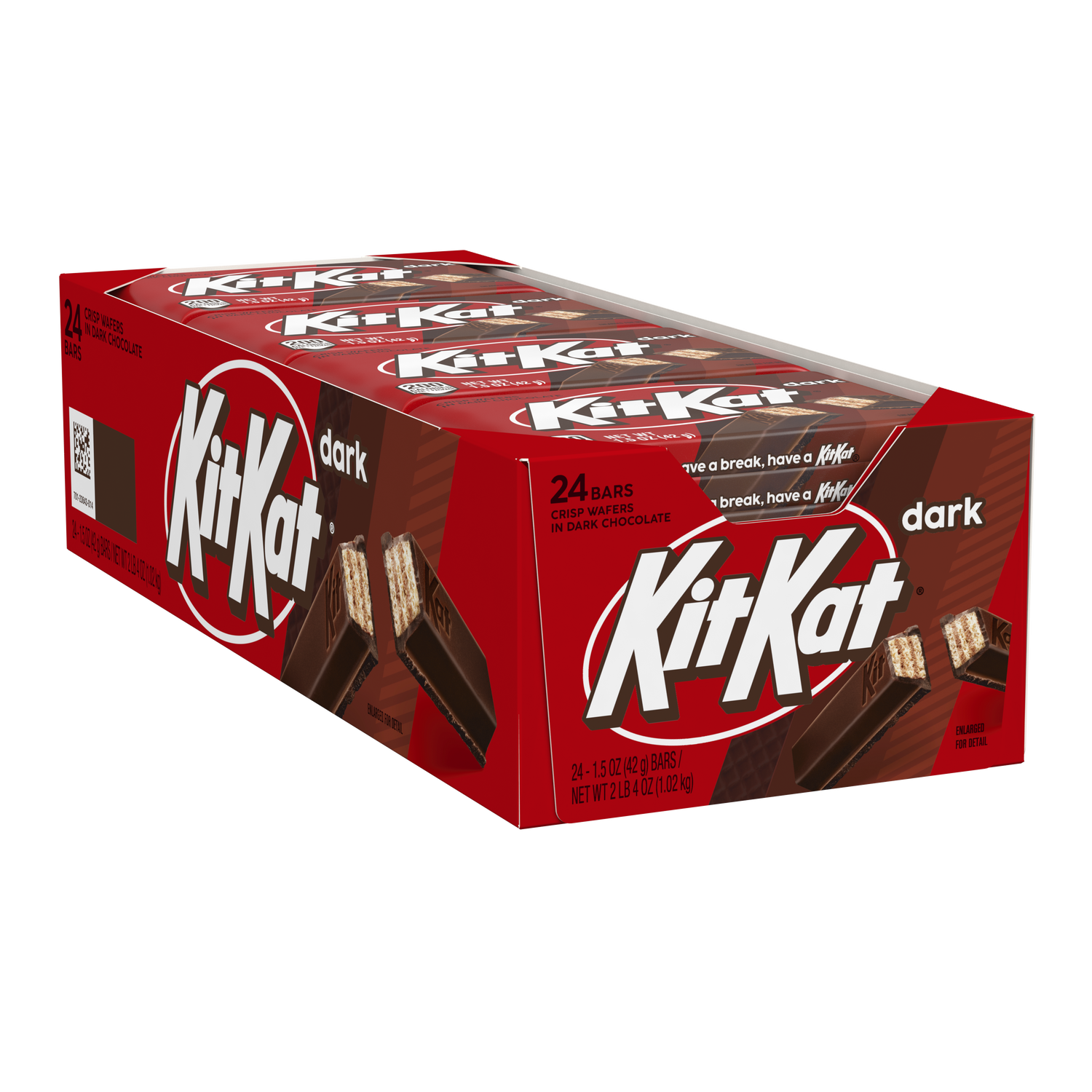 KIT KAT® Dark Chocolate Wafer Candy Bars, 1.5 oz (24 Count)
