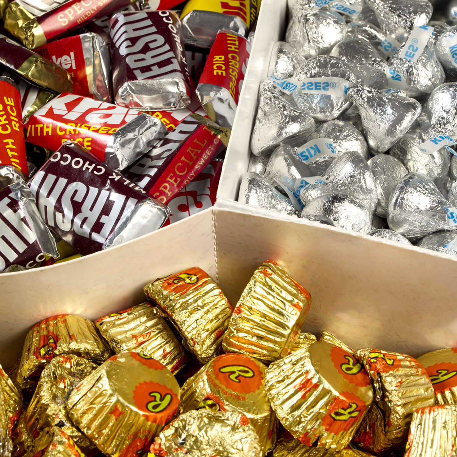 15lb Gold Tin: Milk & Dark Chocolate Classics Assortment