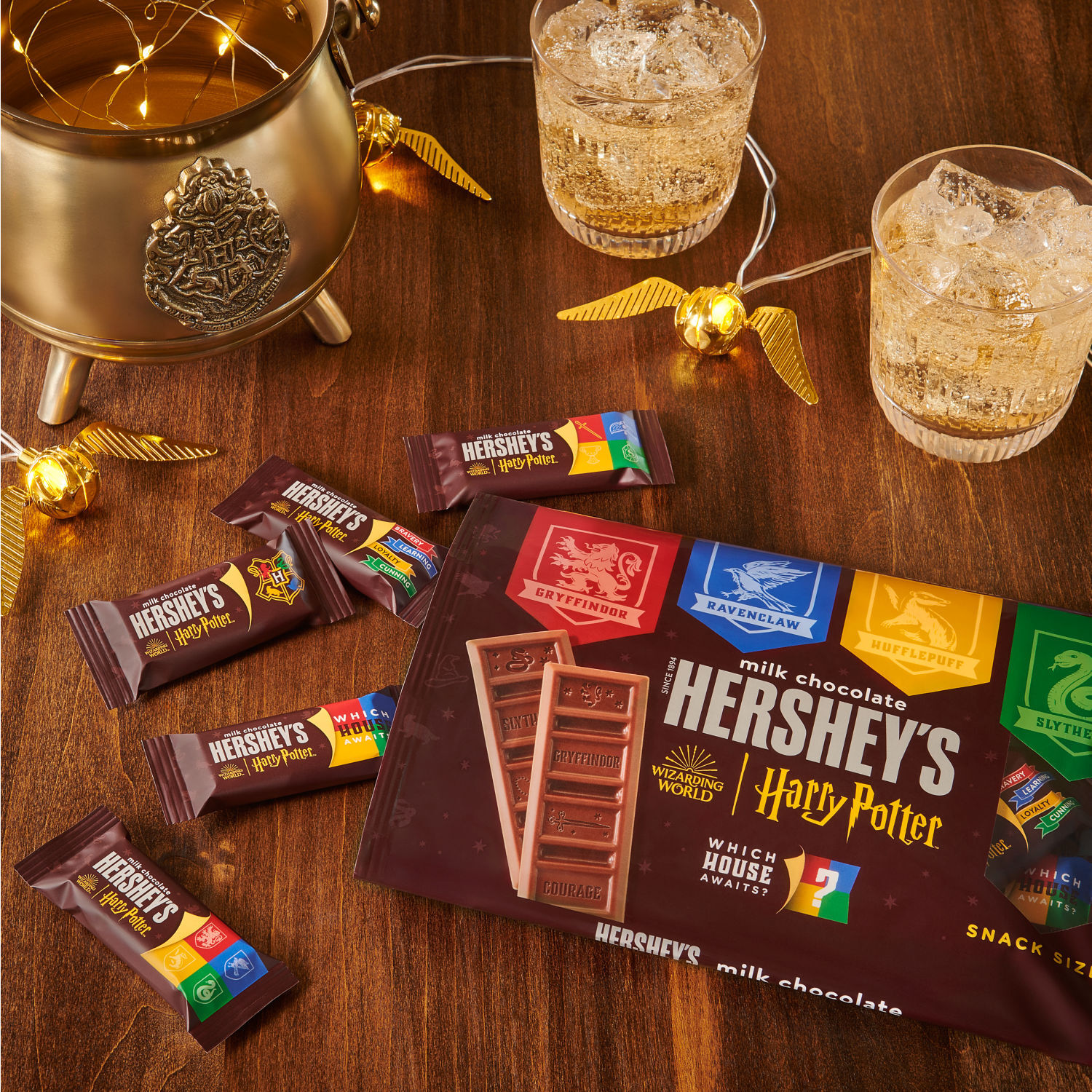 HERSHEY'S Milk Chocolate Harry Potter™ Snack Size Halloween Candy Bars ...