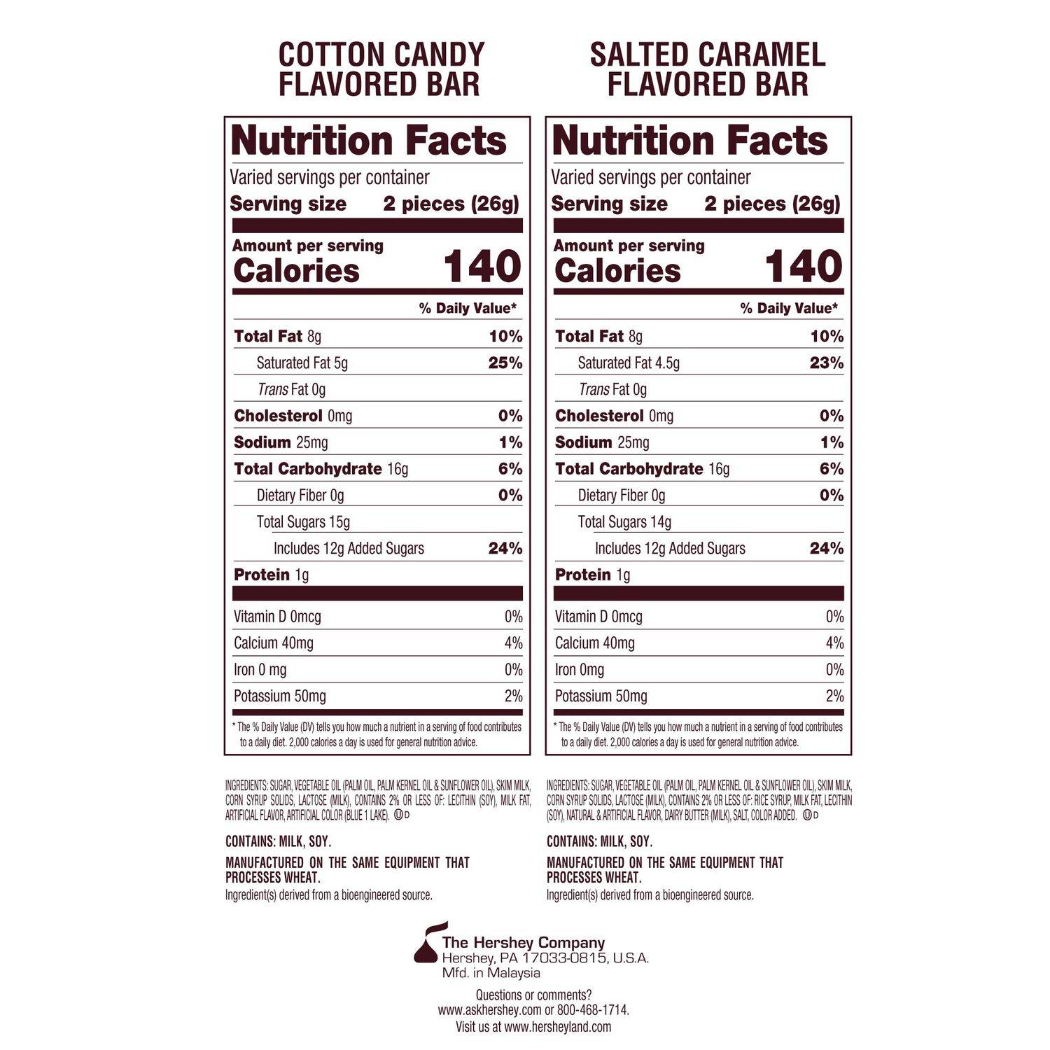 HERSHEY’S Ice Cream Flavored Assorted Snack Size Candy Bag 16oz