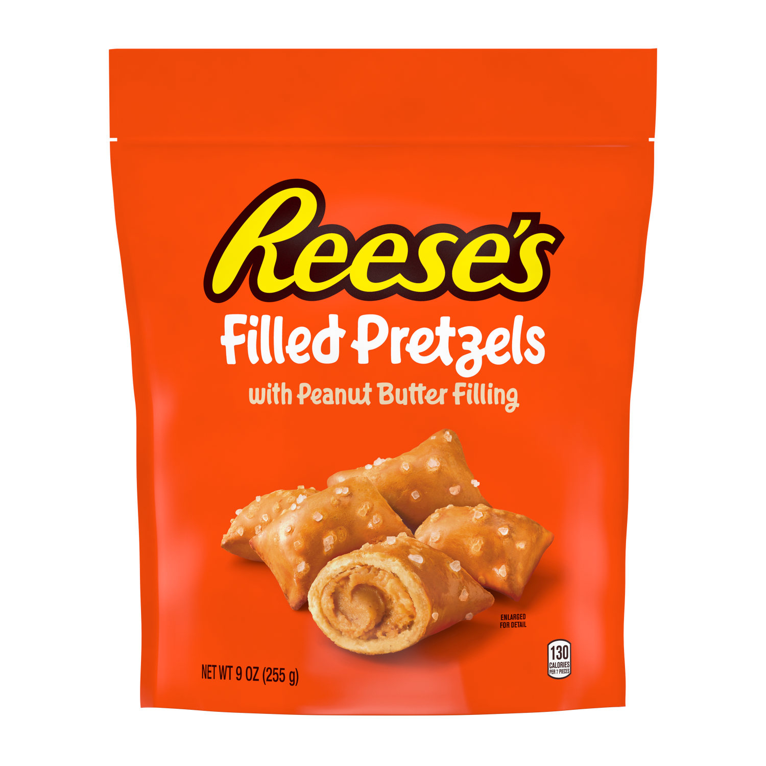 REESE’S Peanut Butter Filled Pretzels, 9 oz Bag